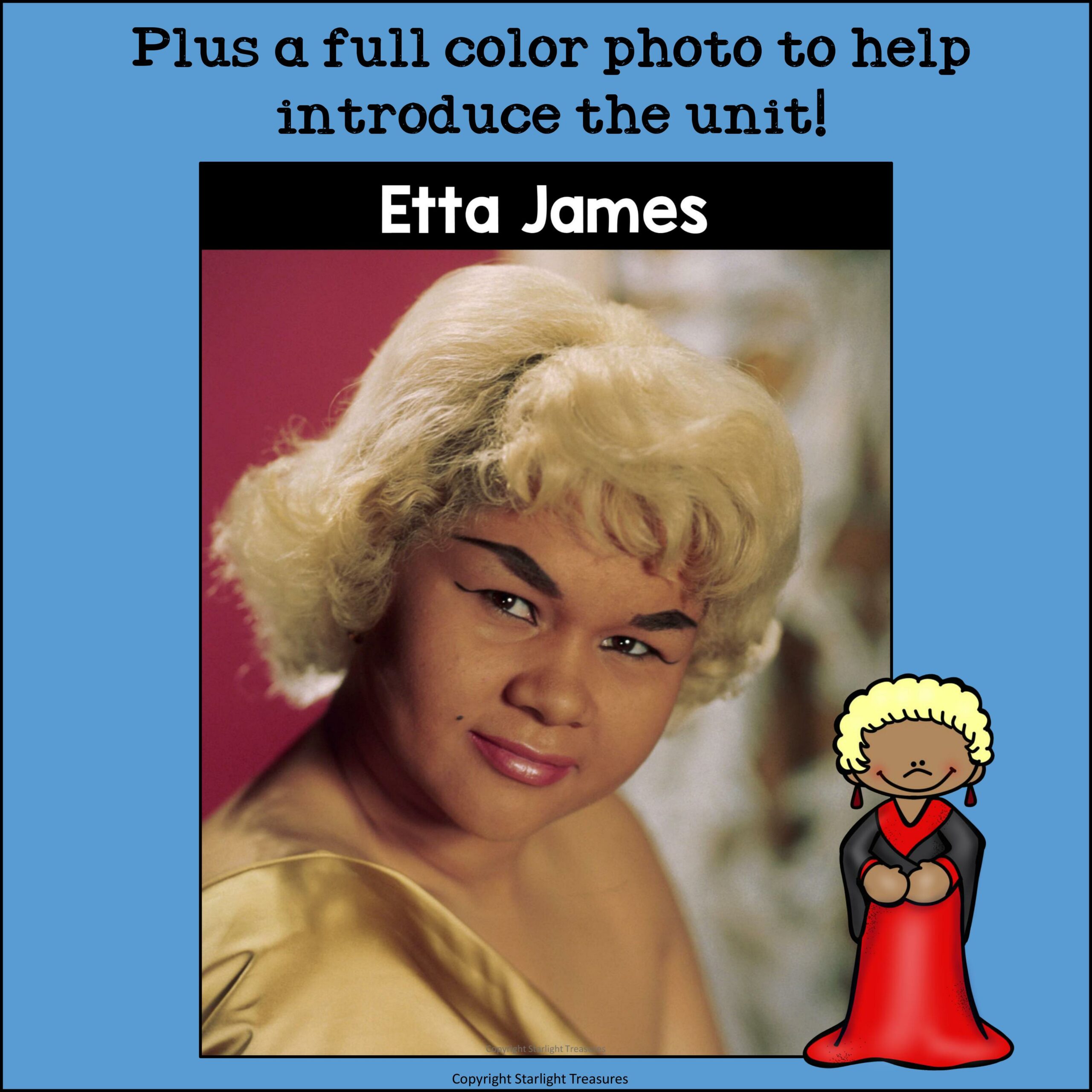 Etta James Mini Book for Early Readers: Black History Month | Made By ...