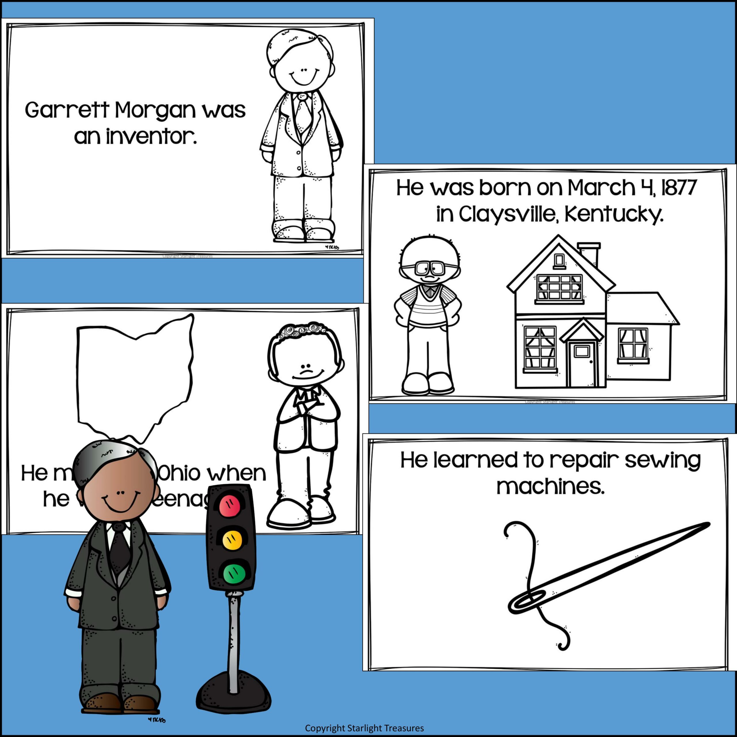 Garrett Morgan Mini Book for Early Readers: Black History Month | Made ...