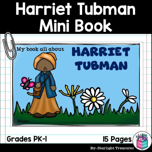 Harriet Tubman Mini Book for Early Readers: Black History Month | Made ...