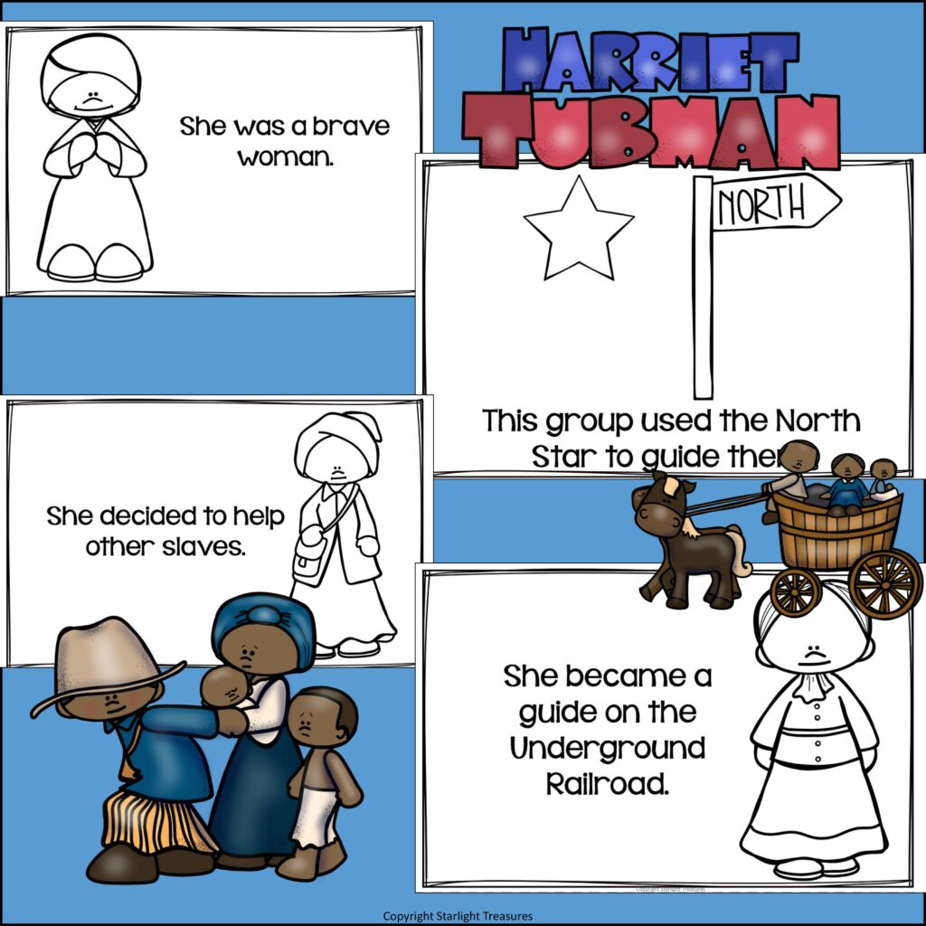 Harriet Tubman Mini Book for Early Readers: Black History Month | Made ...