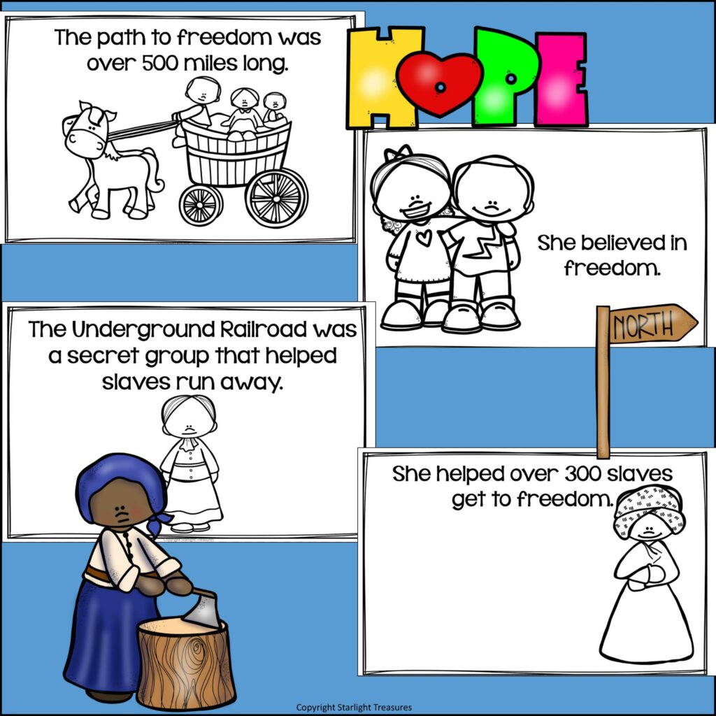 Harriet Tubman Mini Book for Early Readers: Black History Month | Made ...