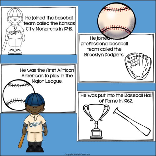 Jackie Robinson Mini Book for Early Readers: Black History Month | Made ...
