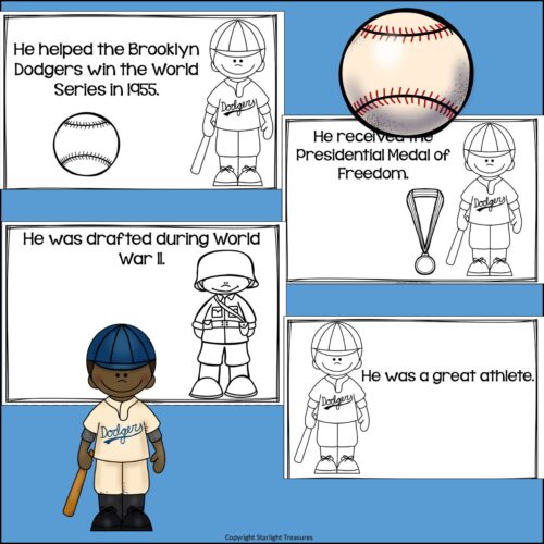 Jackie Robinson Mini Book for Early Readers: Black History Month | Made ...