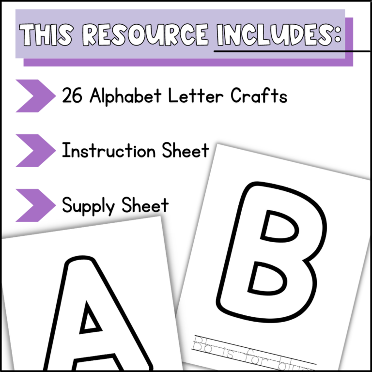 Alphabet Letter Art for Preschool - Alphabet Crafts - Letter Craft ...