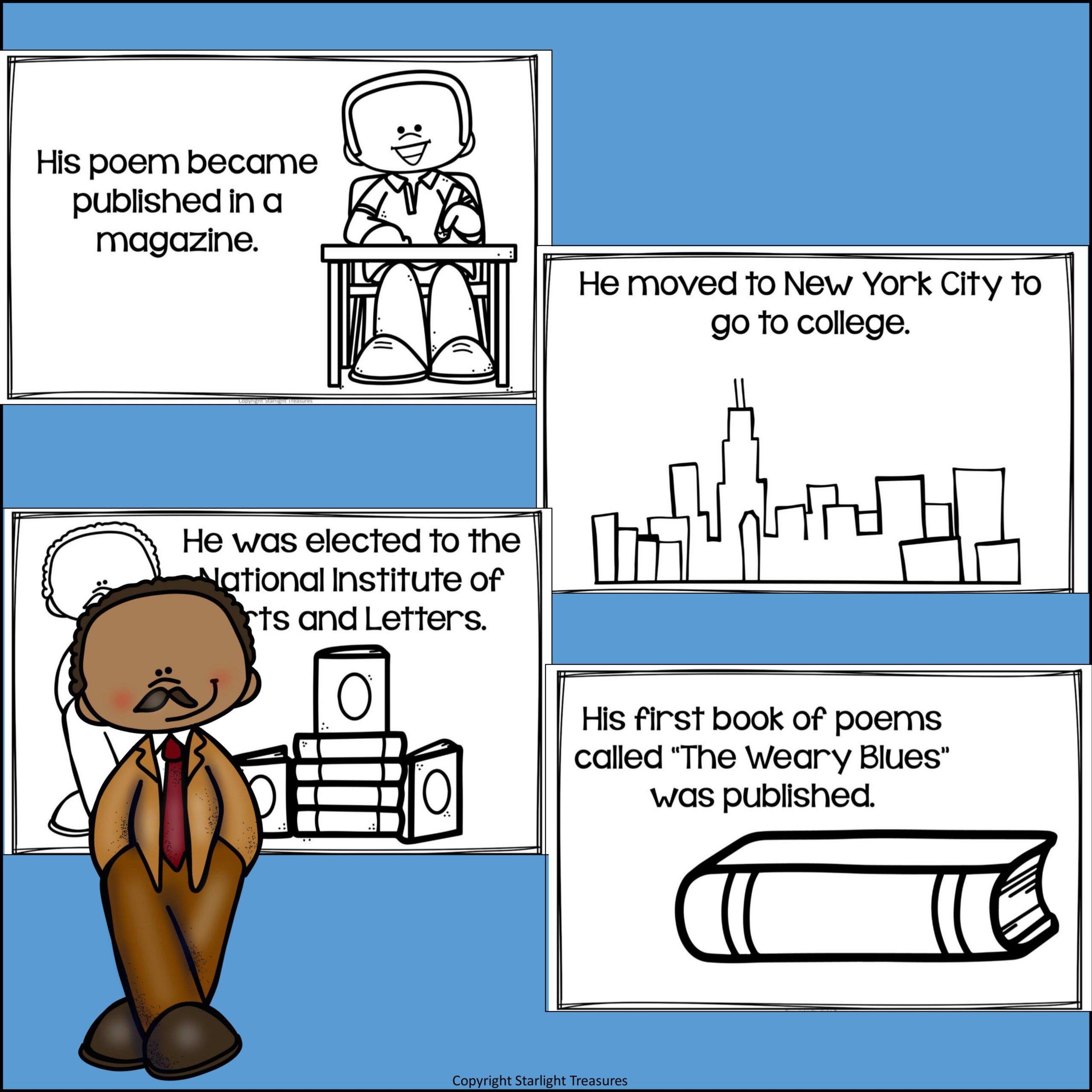 Langston Hughes Mini Book for Early Readers: Black History Month | Made ...