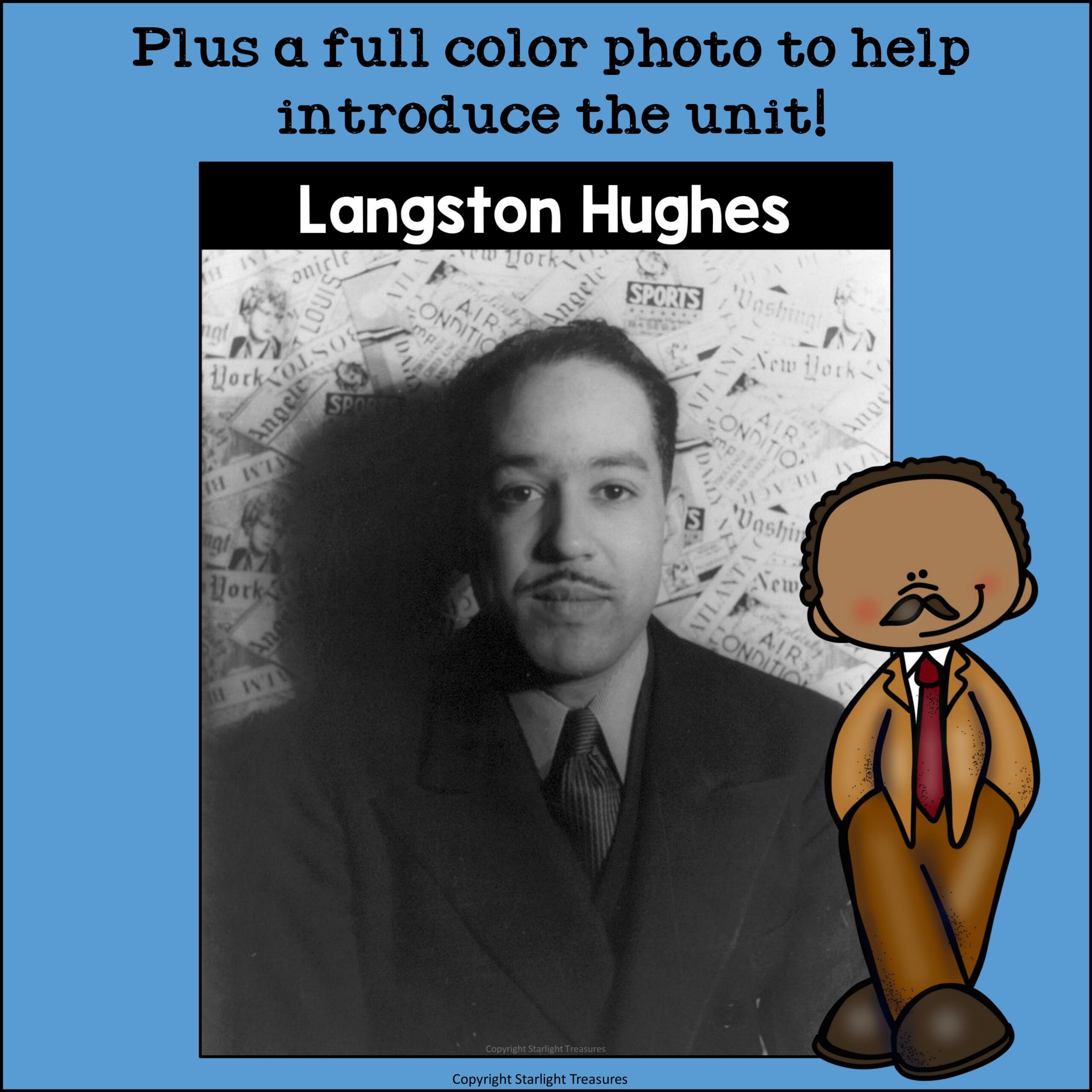 Langston Hughes Mini Book for Early Readers: Black History Month | Made ...