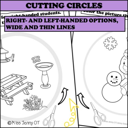 Full Year Fine Motor Cutting Practice Worksheets for Scissors Skills ...