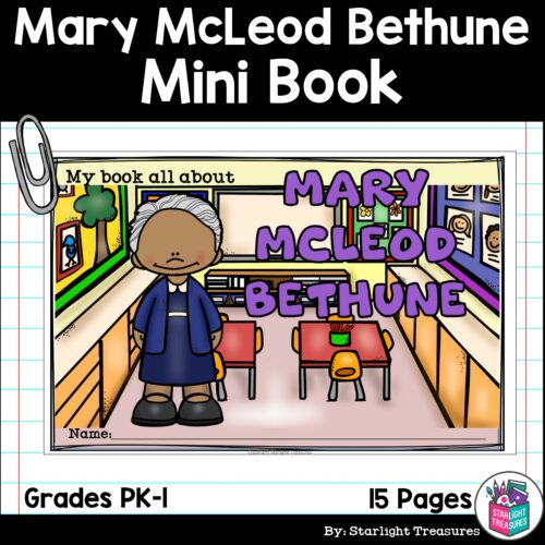 Mary McLeod Bethune Mini Book for Early Readers: Black History Month ...