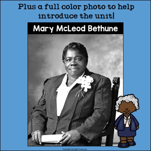 Mary McLeod Bethune Mini Book for Early Readers: Black History Month ...