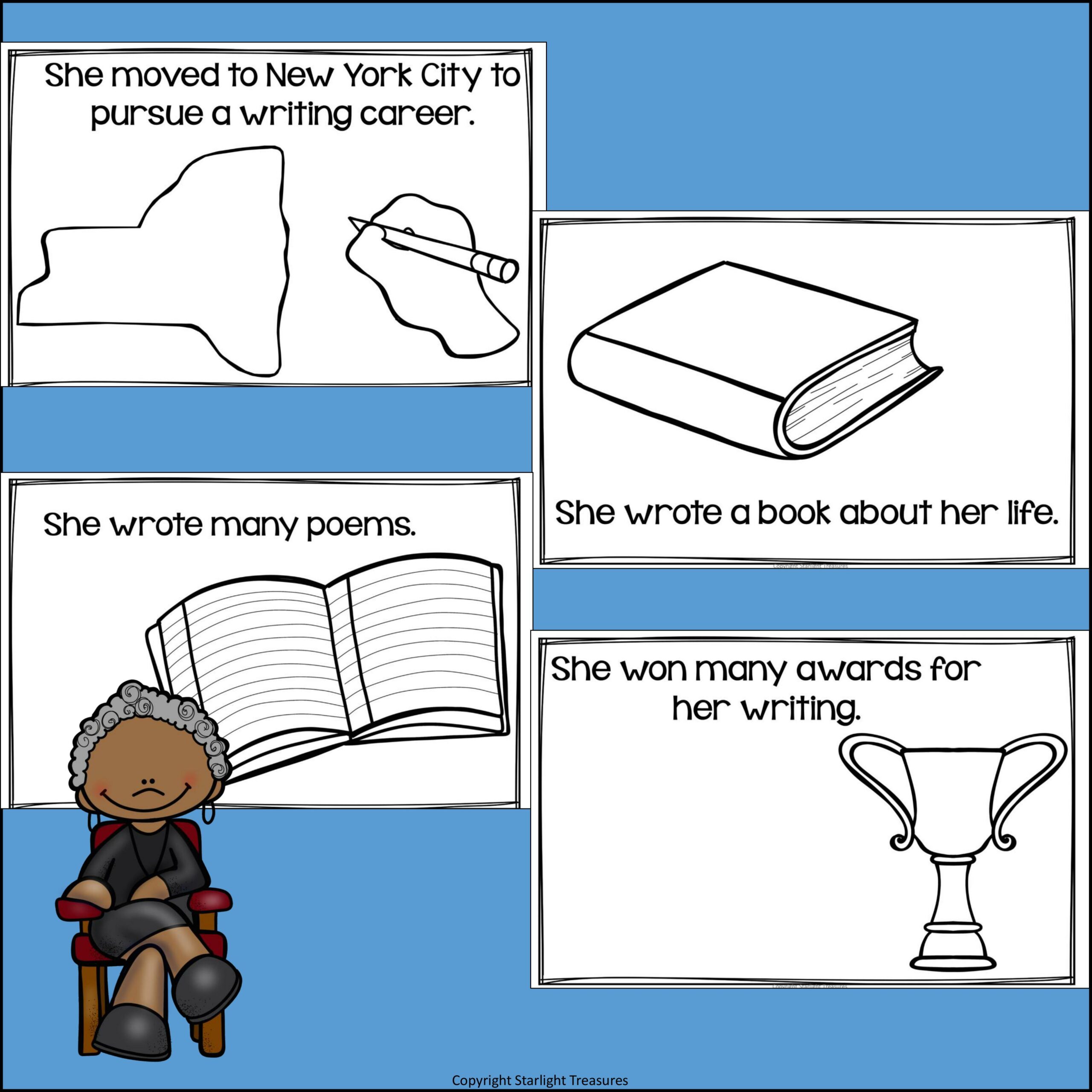 Maya Angelou Mini Book for Early Readers: Black History Month | Made By ...