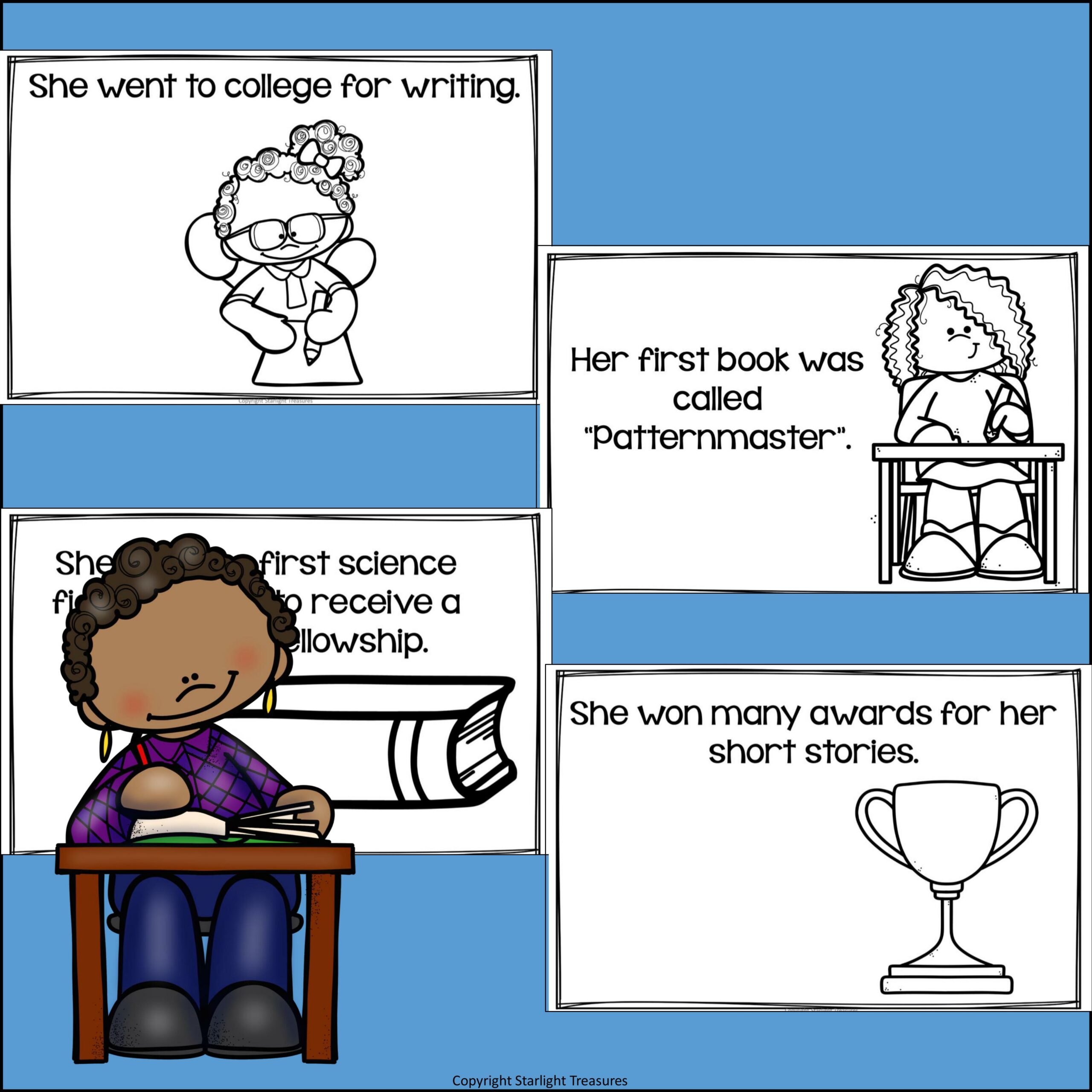 Octavia Butler Mini Book for Early Readers: Black History Month | Made ...