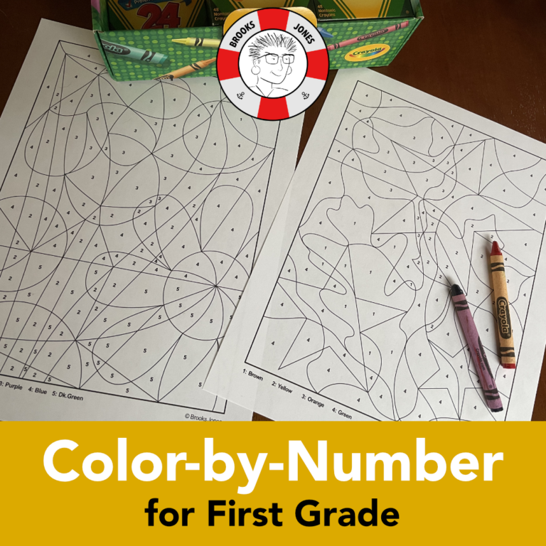 FREEBIE! Color by Number Activity Sheets for Grade 1: Two Designs ...