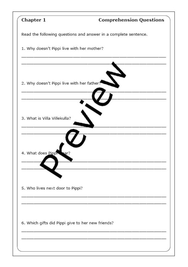 Astrid Lindgren "Pippi Longstocking" worksheets | Made By Teachers