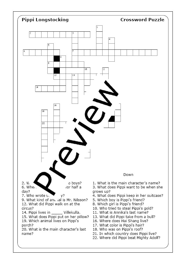 Astrid Lindgren "Pippi Longstocking" worksheets | Made By Teachers