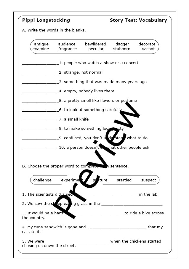 Astrid Lindgren "Pippi Longstocking" worksheets | Made By Teachers