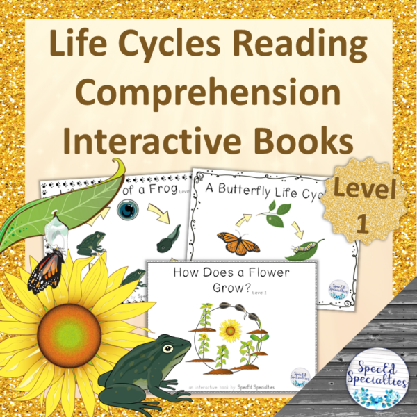 Life Cycles Reading Comprehension Adapted Books (Lvl1) | Made By Teachers