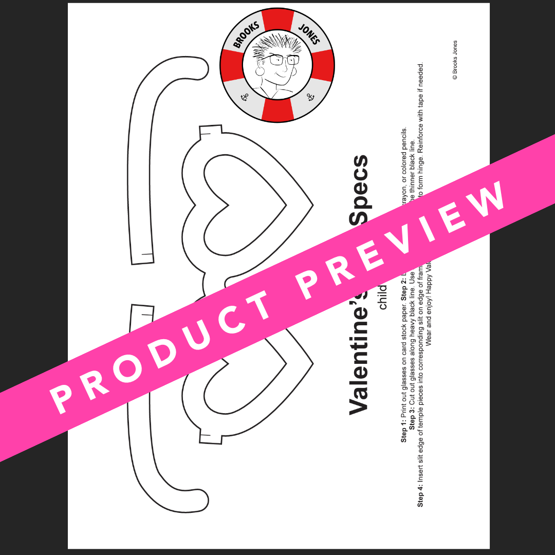 Valentine Heart Glasses | Made By Teachers