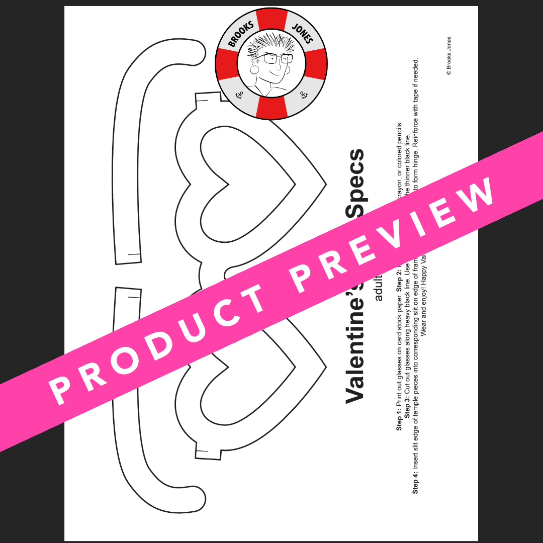 Valentine Heart Glasses | Made By Teachers