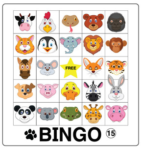 Animal Bingo ESL ELL Newcomer Game | Made By Teachers