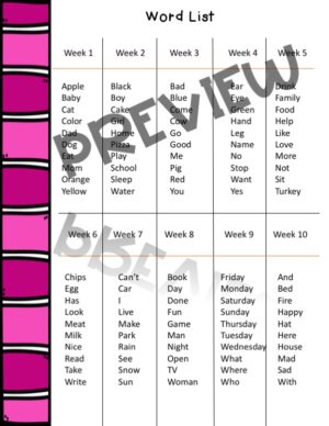 Valentine BINGO Bedrock 1st 100 Words | Made By Teachers