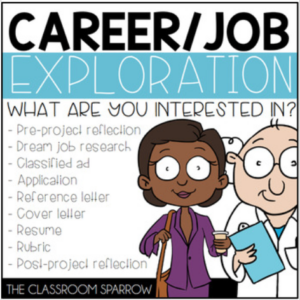 Career/Job Exploration Research Project: Plan for the Future! | Made By ...