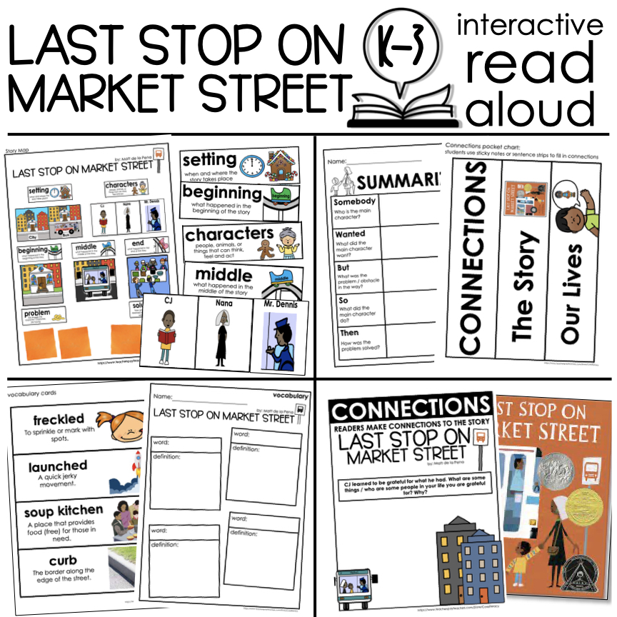 Last Stop on Market Street Interactive Read Aloud Activities ...