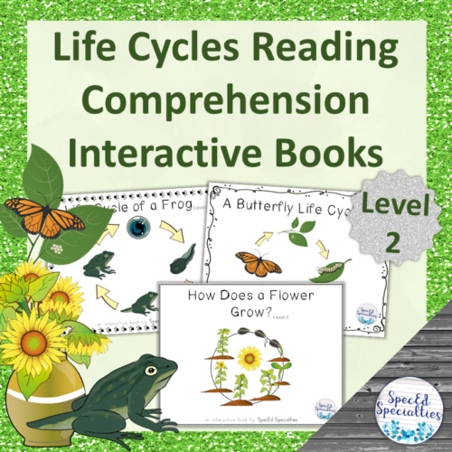 Frog Butterfly Sunflower Life Cycles Adapted Books (Lvl 2) | Made By ...