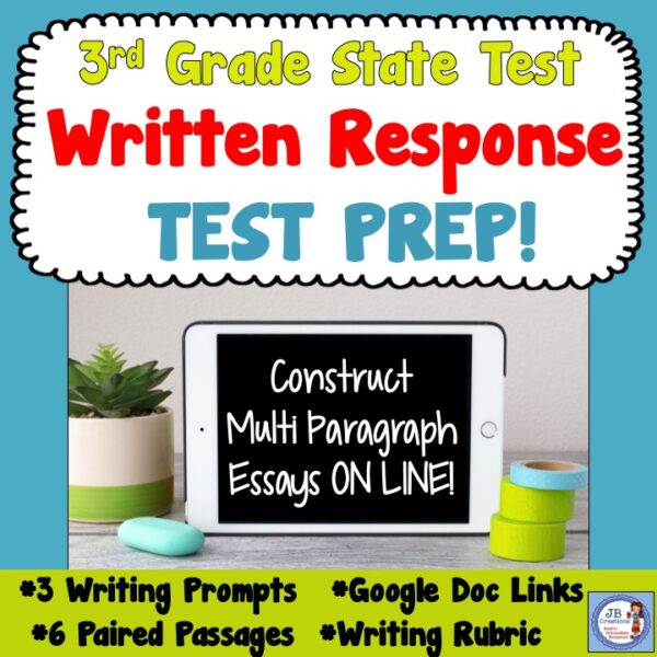 3rd Grade Written Response Prep for Language Arts State Test | Made By ...