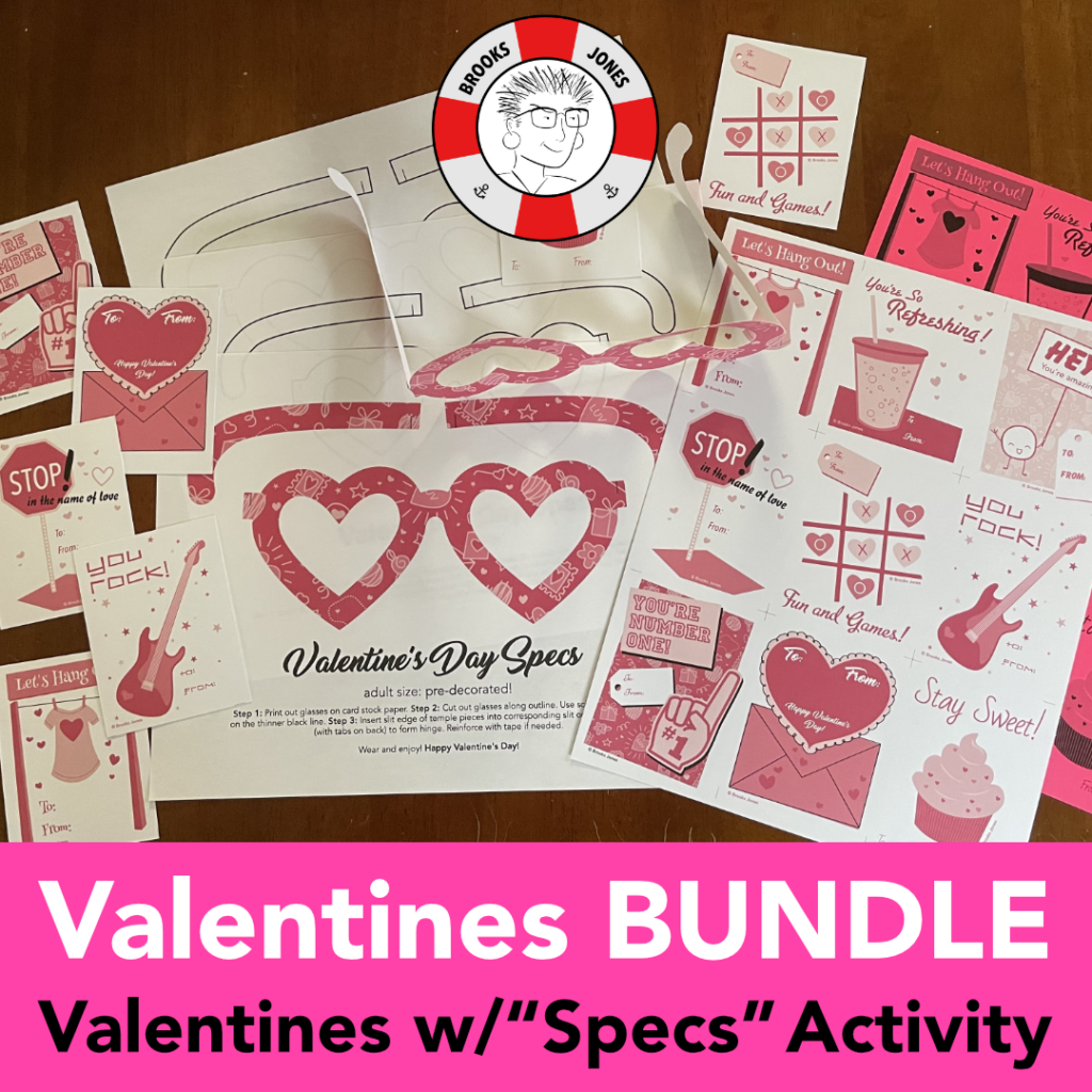 Valentine Classroom BUNDLE: Teacher Valentines and Heart Glasses ...