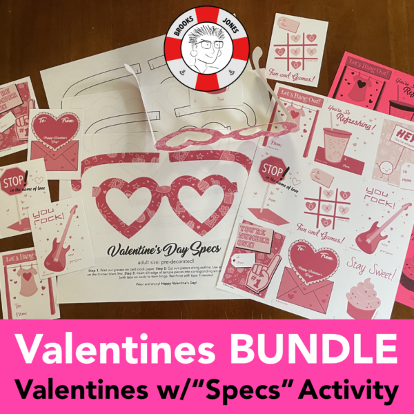 Valentine Classroom BUNDLE: Teacher Valentines and Heart Glasses ...