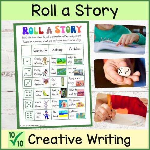 Creative Writing Fun Activity - Narrative Genre - Roll a Story Style ...
