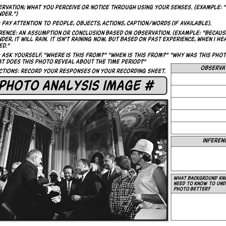 Civil Rights Movement Photo Analysis Gallery Walk | Made By Teachers
