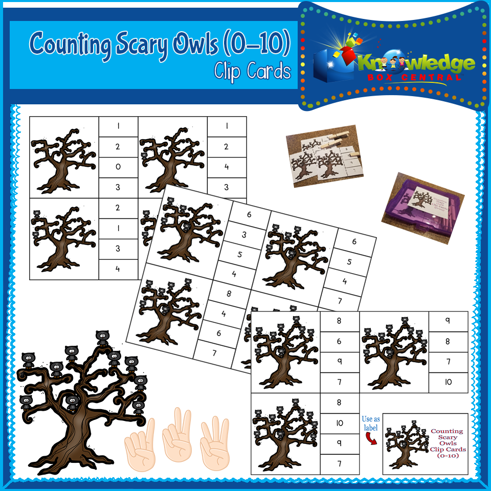 Counting Candies Clip Cards (0-10) | Made By Teachers