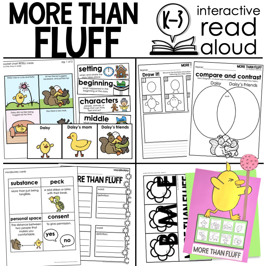 More Than Fluff Interactive Read Aloud Activities | Sequencing (Consent ...