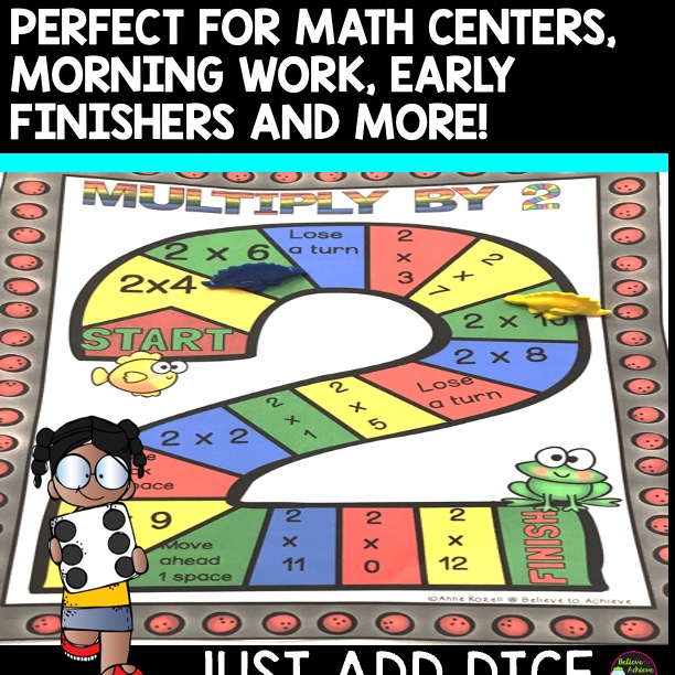 Multiplication DICE Games | x2 to x9 | 8 Different Games | Made By Teachers