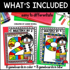 Multiplication DICE Games | x2 to x9 | 8 Different Games | Made By Teachers