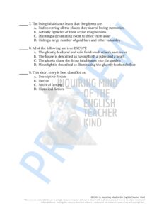 "A Haunted House" by Virginia Woolf Quiz and Close Reading Bundle ...