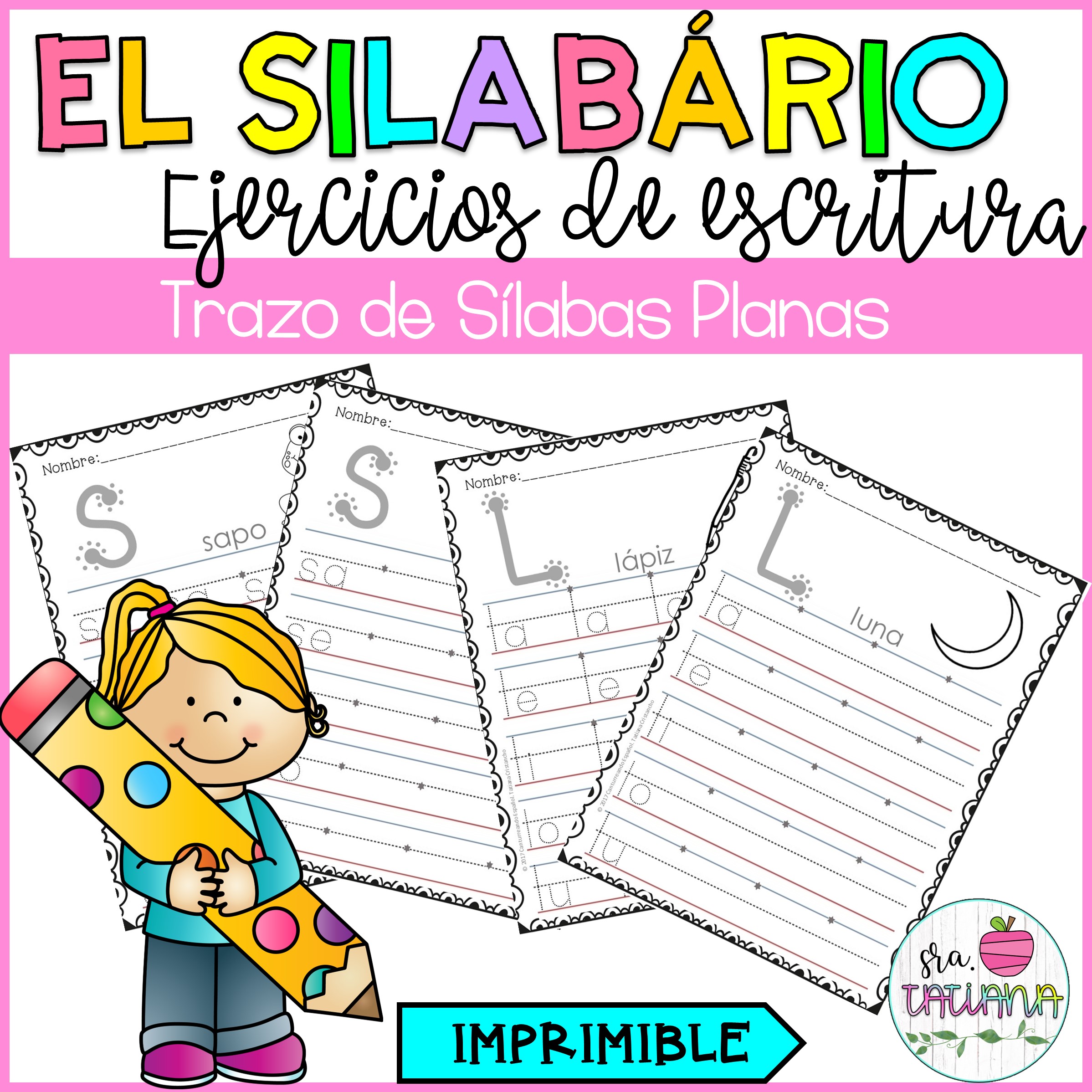 Trace Syllables in Spanish | Trazo de Sílabas | Las silabas | El ...