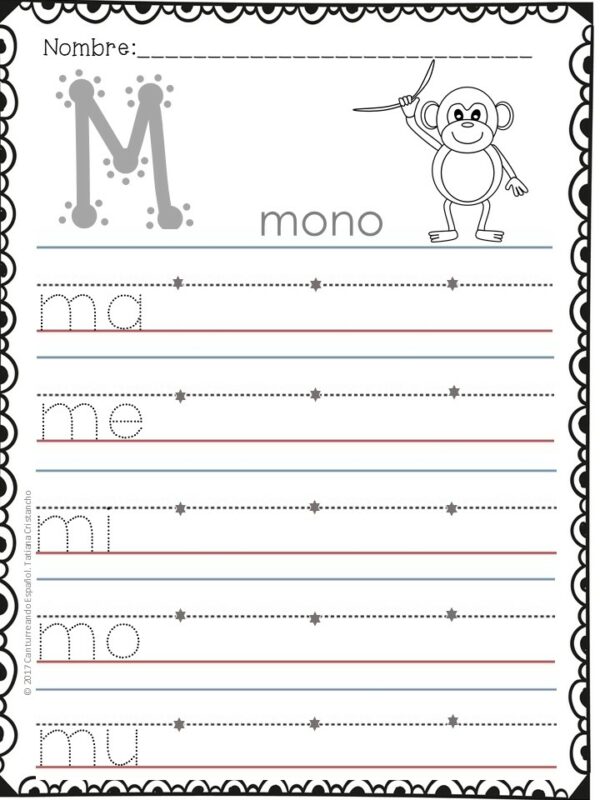 Trace Syllables in Spanish | Trazo de Sílabas | Las silabas | El ...