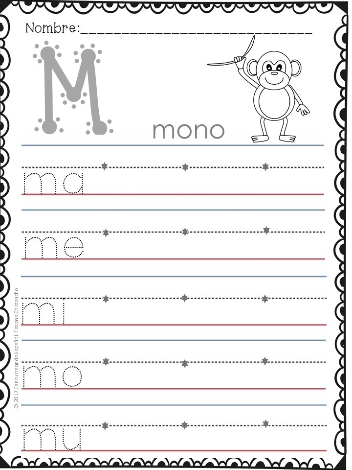 Trace Syllables in Spanish | Trazo de Sílabas | Las silabas | El ...