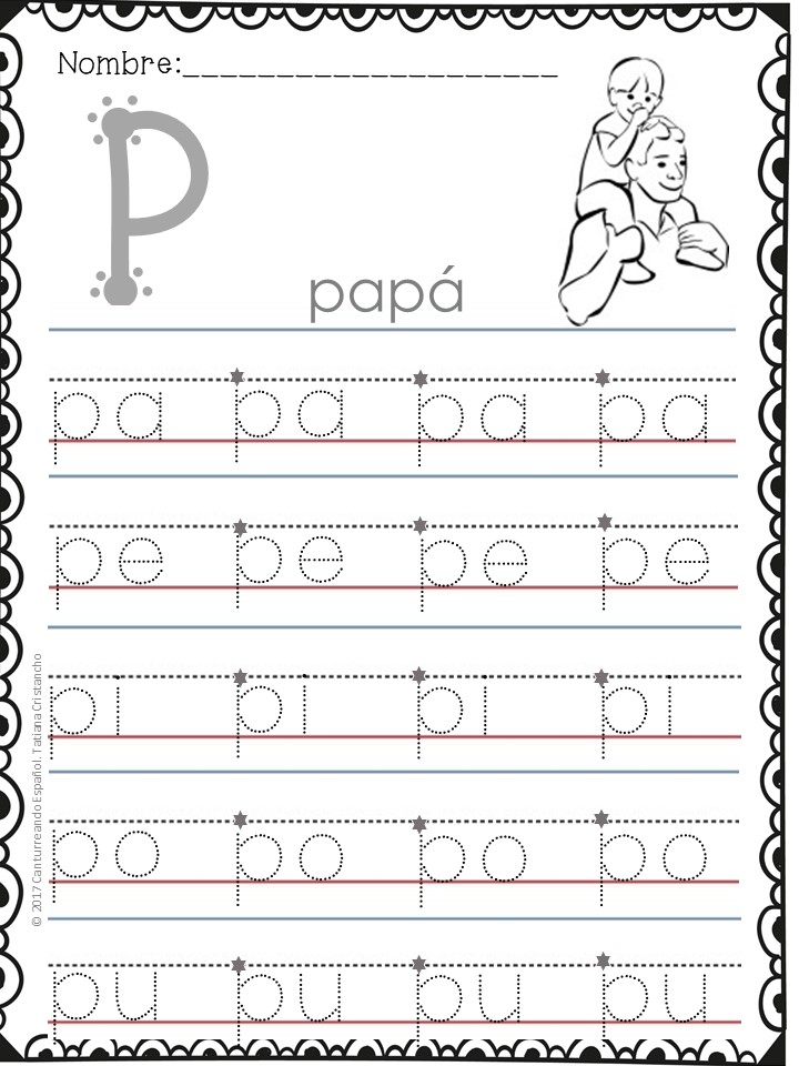 Trace Syllables in Spanish | Trazo de Sílabas | Las silabas | El ...