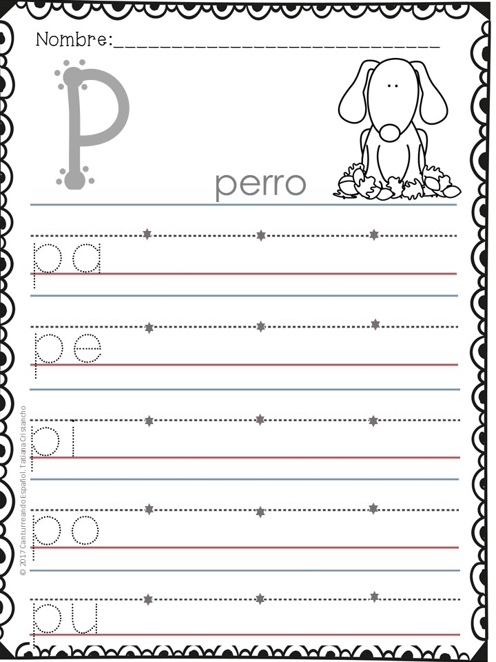 Trace Syllables in Spanish | Trazo de Sílabas | Las silabas | El ...