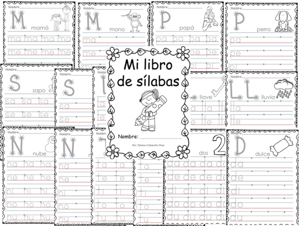 Trace Syllables in Spanish | Trazo de Sílabas | Las silabas | El ...