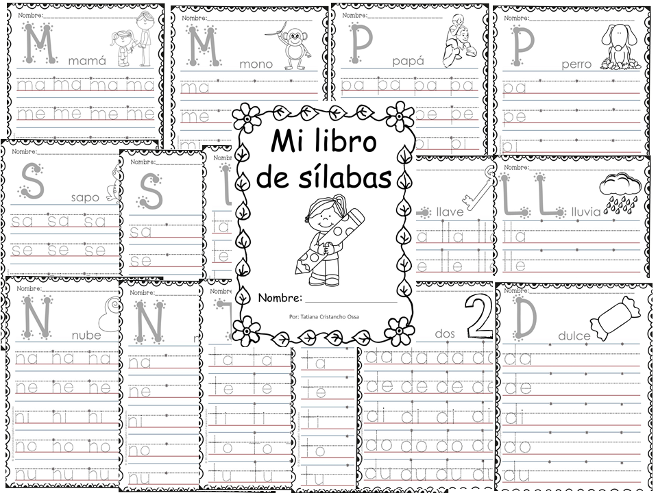Trace Syllables in Spanish | Trazo de Sílabas | Las silabas | El ...