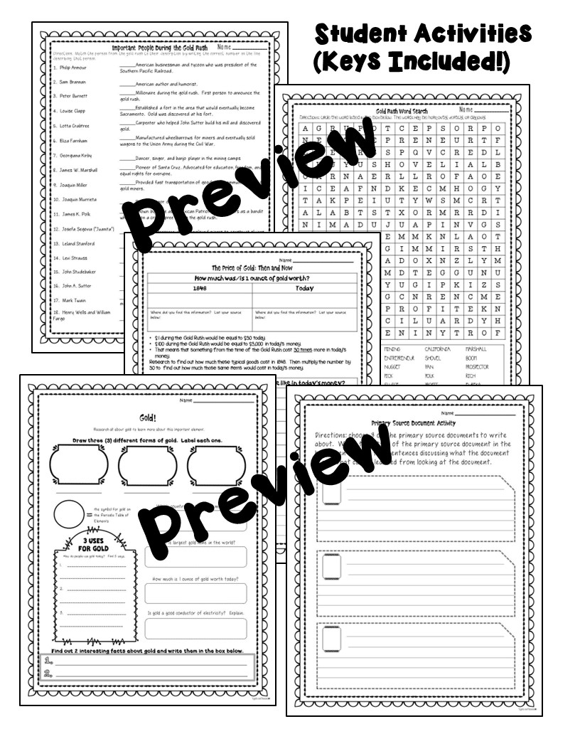 California Gold Rush | Made By Teachers