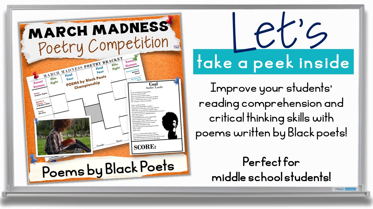 March Madness Black Poets - Poetry Competition - Black History Month ...