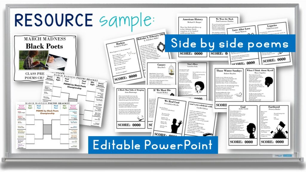 March Madness Black Poets - Poetry Competition - Black History Month ...