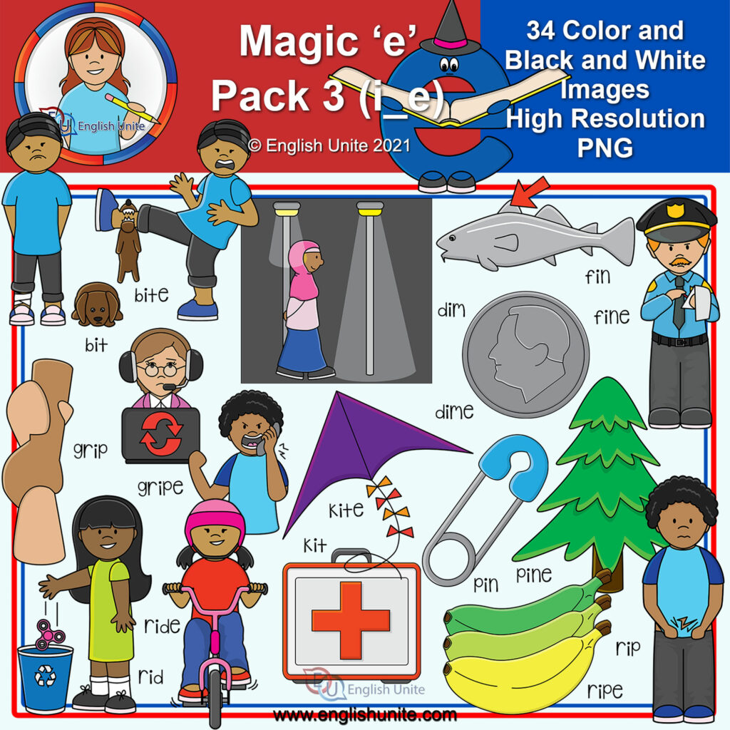 Clip Art - Magic E Pack 3 (i_e) | Made By Teachers