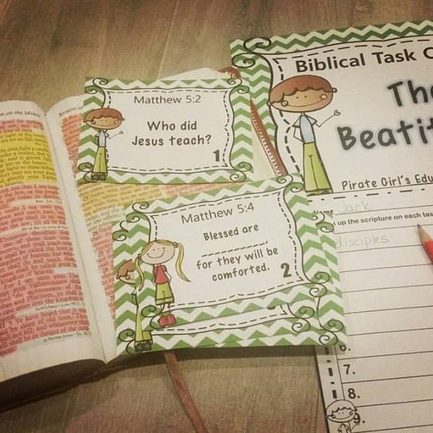 Bible Task Cards: The Beatitudes | Made By Teachers