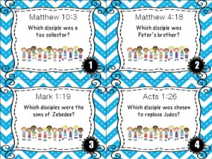 Bible Task Cards: The 12 Disciples | Made By Teachers